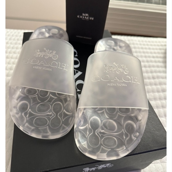Coach | Shoes | Coach Ulyssa Rubber Slide Clear | Poshmark